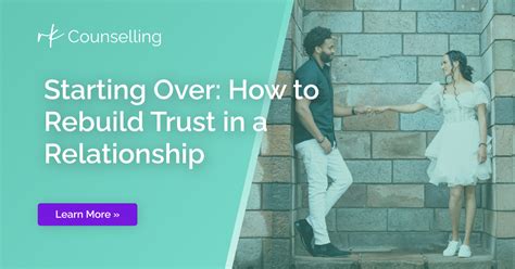 Advice On How To Rebuild Trust In A Relationship