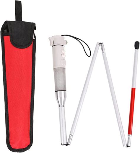Smart Walking Cane Blind Crutch Acousto Optic Electronic