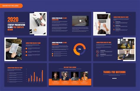Premium Psd Dark Startup And Project Overview Business Slider Template Design