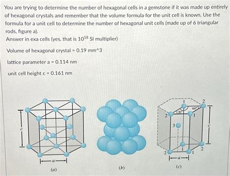 solved you are trying to determine the number of hexagonal