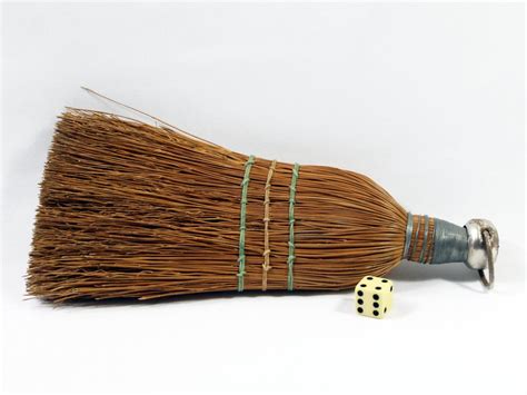 Vintage Straw Whisk Broom With Wire Wrapped Handle Etsy