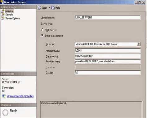 System And Database Related Solutions Step By Step To Create Dblink In Ms Sql Database To Connect