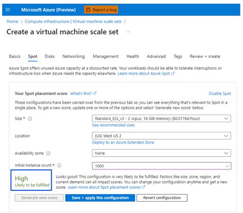 Optimizing Spot Vm Availability With Azure Spot Placement Scores