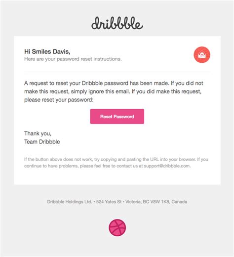 password reset emails really good emails