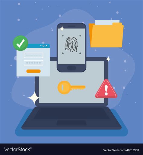 Safety Password Design Royalty Free Vector Image