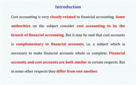 Relation Between Cost Accounting And Financial Accounting PPTX Business Accounting Finance