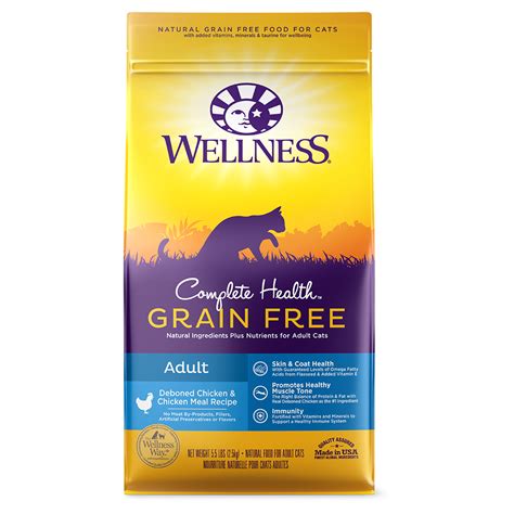 Wellness Cat Complete Health Grain Free Adult Deboned Chicken And Chicke