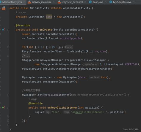 Recyclerview与listview差异及布局调整 Csdn博客
