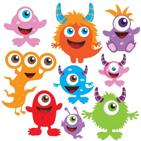 Funny Monster Vector Illustration Stock Vector Image By ©clipartlana