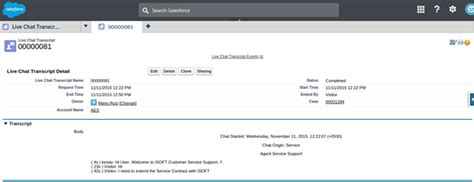 Salesforce Live Agent