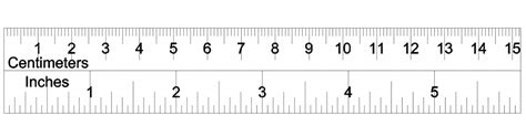 6 Inch Ruler Printable Actual Size Ruler Centimeter Stock Vector