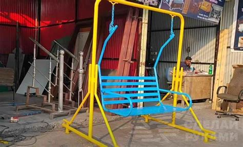 Как сделать большие садовые качели из металла своими руками Park Slide Diy Wood
