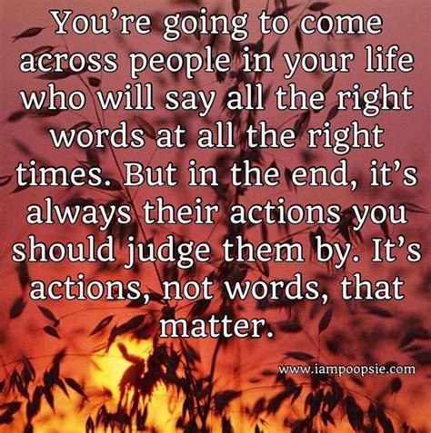 Words Vs Actions Quotes Quotesgram