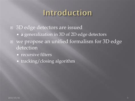 Ppt 3d Edge Detection By Separable Recursive Filtering And Edge Closing Powerpoint