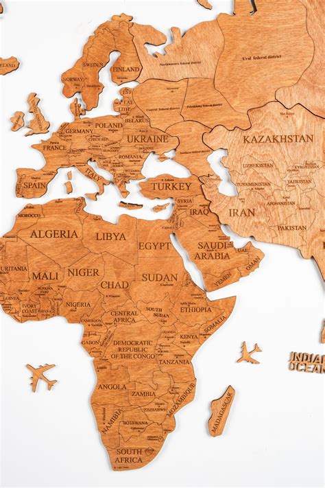 World Map Wall Art Wood Wall Art Rustic Wall Map Wood Map Push Etsy World Map Wall Art Map