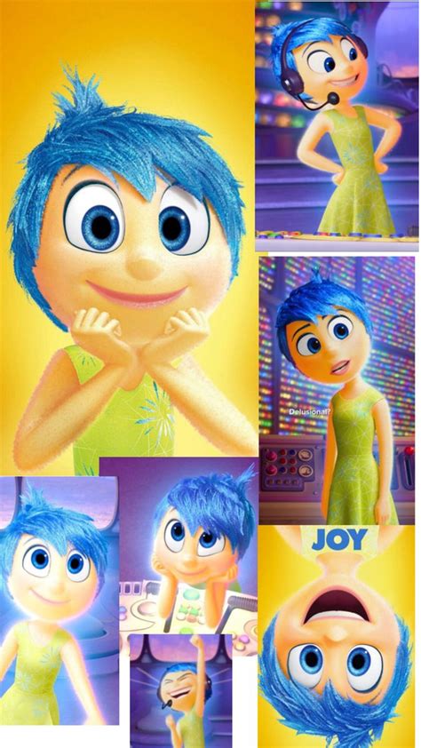 Joy 💛 Disney Wallpaper Inside Out Characters Cartoon Images