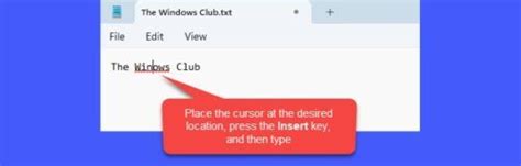 How To Turn Off Overtype In Notepad In Windows 11