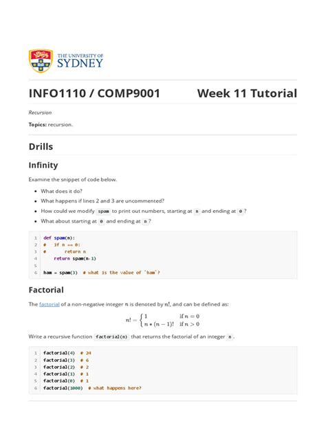 Week 11 Recursion Pdf Numbers Mathematical Logic
