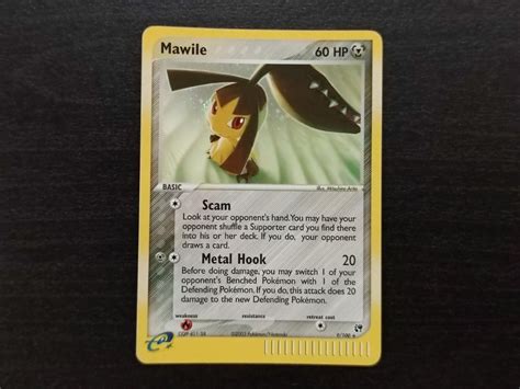 Pokemon Mawile 9 100 Ex Sandstorm Holo Rare Hobbies And Toys Toys And Games On Carousell