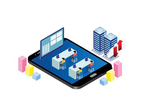 Modern Isometric Cloud Computing Illustration Web Banners Suitable