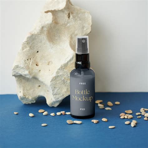 Mini Spray Bottle Mockup — Mr Mockup
