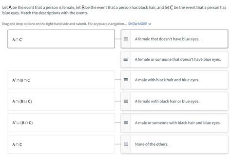 Solved Let A Be The Event That A Person Is Female Let B Be Chegg Com