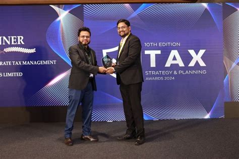 Humbled And Grateful To Receive The Prestigious Tax Leader Of The Year 2024 Award At The 10th