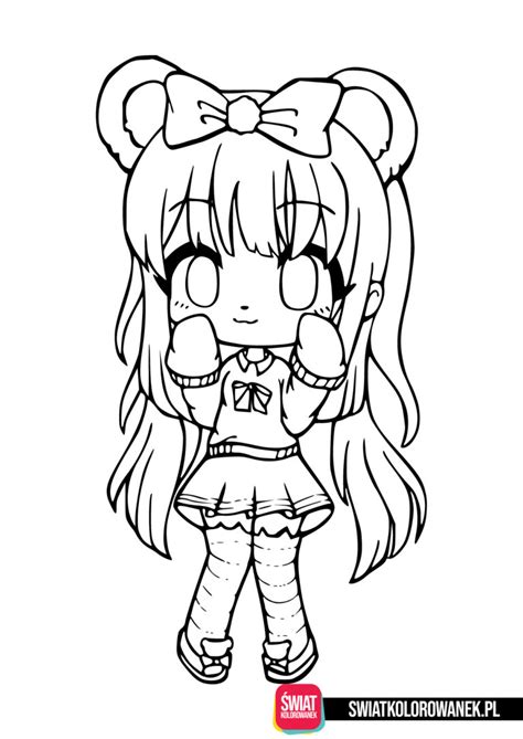 Kocia Dziewczynka Z Gacha Life Darmowe Kolorowanki Do Druku