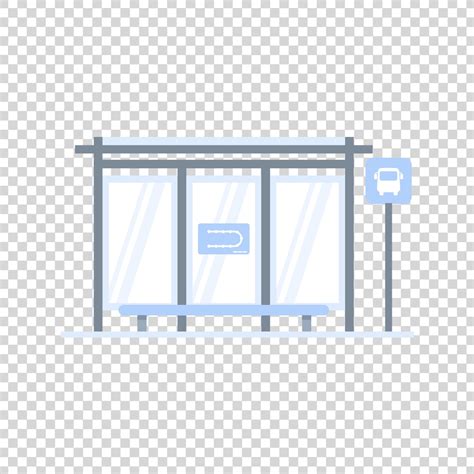 버스 정류장 Png 투명배경 일러스트 다운로드 어반브러시 Png