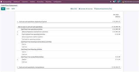 Statement Reports Reporting Odoo Accounting Book
