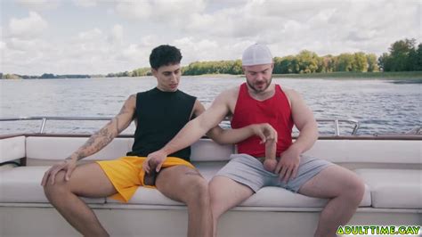 Best Buds Marcus Mcneil And Angel Elias Decide To Jerk Off Together On The Boat