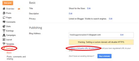 How To Use A Custom Domain On Blogger Designer Blogs