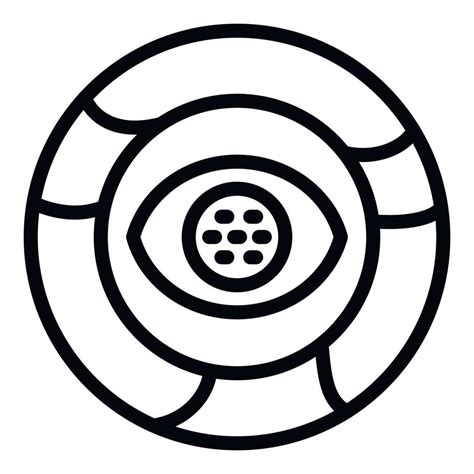 Cyber Eye Icon Outline Vector Hacker Crime 16611255 Vector Art At Vecteezy