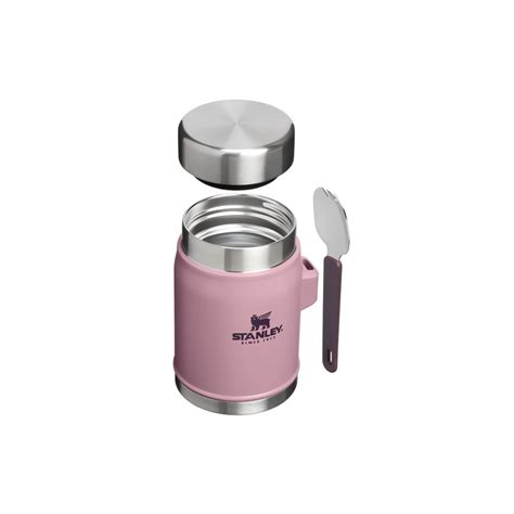 Thermos Food Jar With A Spork Stanley Classic Legendary Purple Smoke 0 4 L