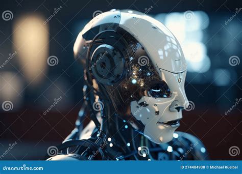 The Future Of Insurance Ai Powered Robots In Action Stock Illustration
