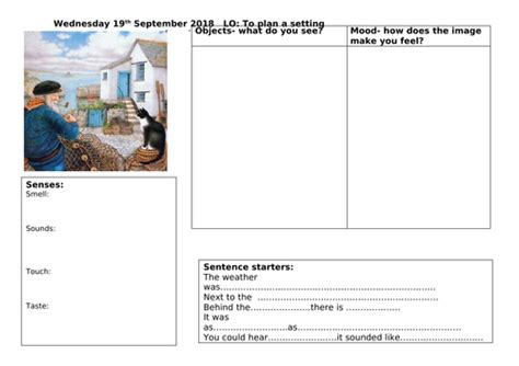 Year 2 Setting Description Plan Editable For Chosen Picture Teaching Resources