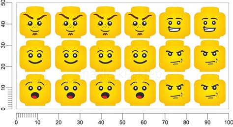 Lego Faces Expressions