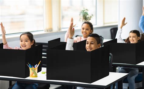 4 Pack Desk Privacy Dividers For Student Testing And Easy Privacy