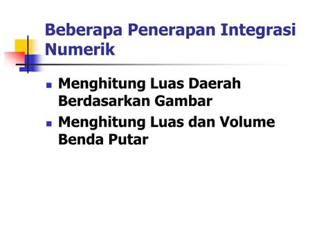 Ppt Integrasi Numerik Powerpoint Presentation Free Download Id 917341