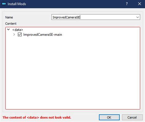 Mo2 Cant Install This Mod · Issue 114 · Arranzcnl Improvedcamerase