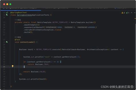 如果你需要使用重试机制,请使用spring官方的spring Retryspring Retry 是 Spring Fr 掘金 如果你需要使用重试机制,请使用spring官方的spring Retryspring Retry 是 Spring Fr 掘金