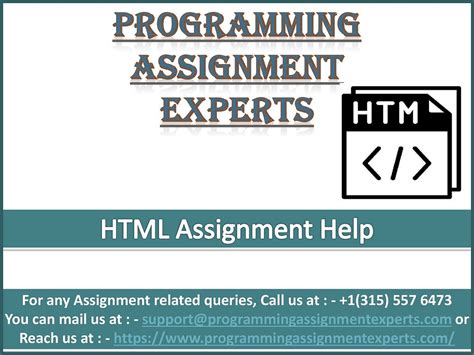 Top Notch Html Assignment Help Are You Struggling With Html By