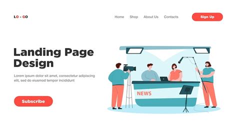 Tv 방송 기자 일러스트 벡터 Freepik에서 무료 고품질 벡터를 다운로드하세요 Freepik