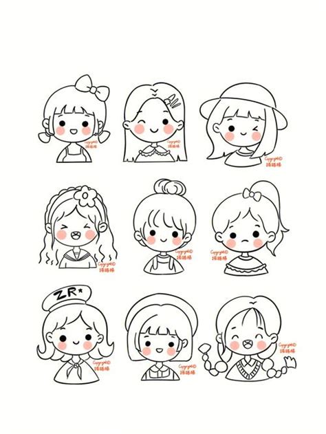 简笔画女孩怎么画可爱 简笔画女孩怎么画可爱全身 画趣文库（我爱生活）