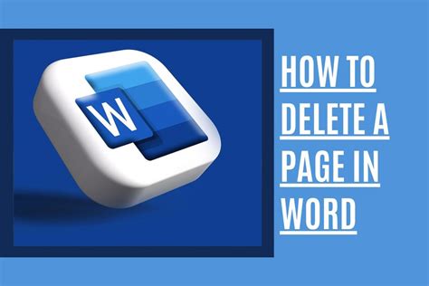 How To Delete A Page In Word Fitness Beauty Art