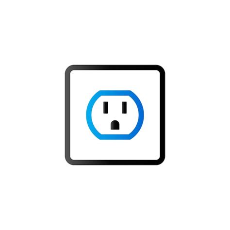 Icono De Toma De Corriente Eléctrica En Color De Tono Dúo Enchufe De