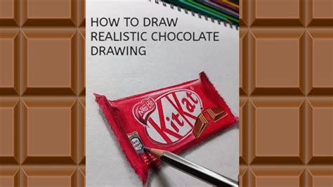 How To Draw Chocolate Realistic Drawing Step By Step Drawing Chocolate Youtuber Youtube