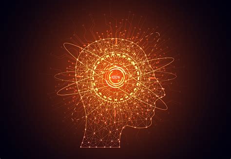 추상 건강 의학 구성 머리 인간의 디지털 기술 개념 현대 의료 기술 치료 의학에 안녕 기술 미래 파란색 배경 서식 파일 웹