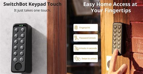 SwitchBot WiFi Smart Lock With Keypad Touch Fingerprint