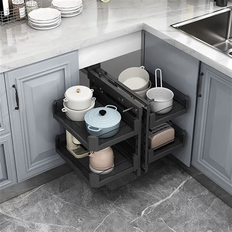 Corner Kitchen Cabinet Pull Out Organizer Magic Corner Cabinet Ideas